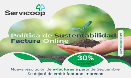 Servicoop: Desde septiembre no habrá más facturas impresas, todos los ...
